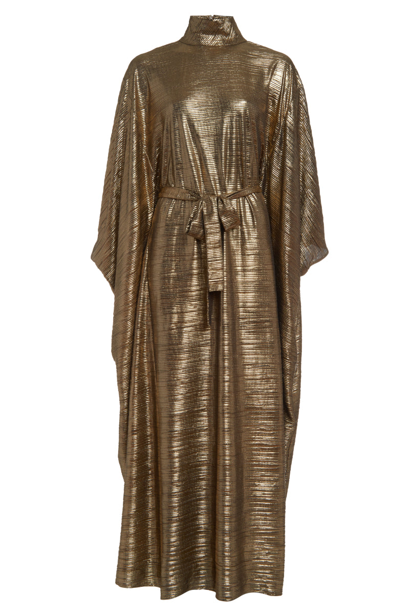 Shakira Maxi Gown - liquid gold – Sew Elevated