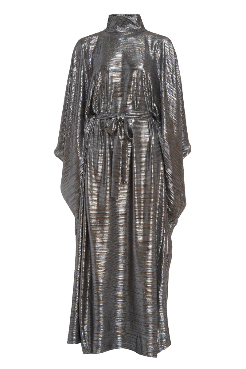 Shakira Maxi Gown - liquid silver – Sew Elevated